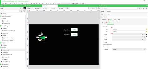 Ecostruxure Operator Terminal Expert How Can I Animate Position With Variable Value Schneider