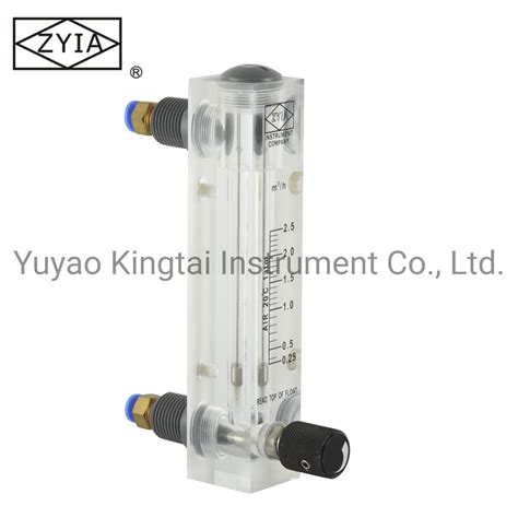 Acrylic Variable Area Flow Meter Panel Mounted Acrylic Rotameter