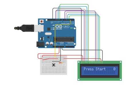 Circuit Design Lcd Game 15 Tinkercad