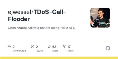 GitHub Ejwessel TDoS Call Flooder Open Source Call Text Flooder