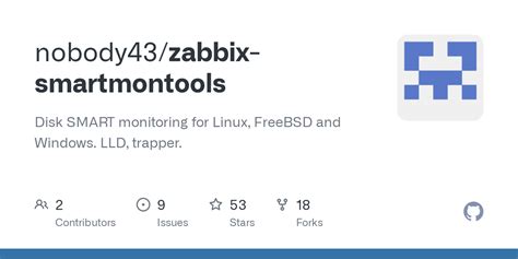 Github Nobody43zabbix Smartmontools Disk Smart Monitoring For Linux
