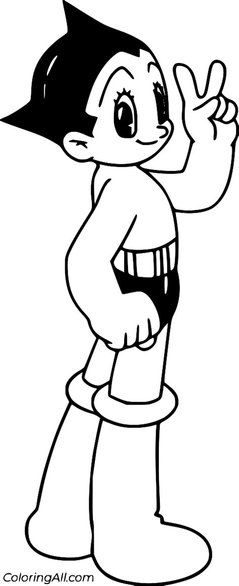 Naughty Astro Boy Coloring Page ColoringAll