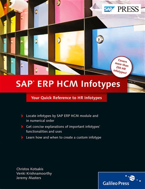 Sap Erp Hcm Infotypes Your Quick Reference To Hr Info By Sap Press