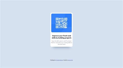 Frontend Mentor Qr Code Preview Card Using Html And Css Coding