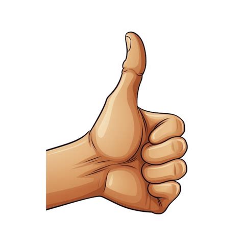 Main Avec Index Et Pouce Croisés Illustration De Dessin Animé 2d Image Premium Générée à Base Dia