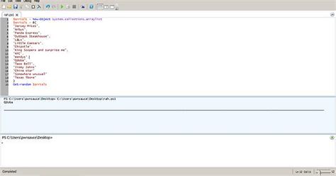 Powershell Script For Deciding Where To Eat I Needed It Tonight Imgur