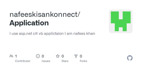 Github Nafeeskisankonnect Application I Use Asp Net C Vb Applictaion I Am Nafees Khan