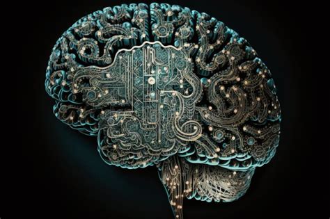 Brain Implanted With Artificial Inteligence Microchips Ai Brain Human Brain Implanted With Ai