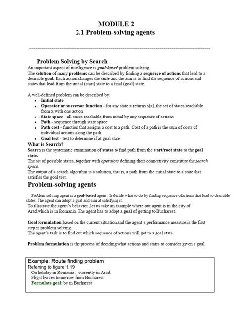 Problemsolving Agents Pdf