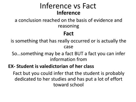 Ppt Inference Vs Fact Powerpoint Presentation Free Download Id 2794494