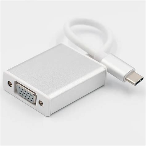 USB Type C To VGA Converter USB C To Female VGA Adapter Cable For New Macbook Inch