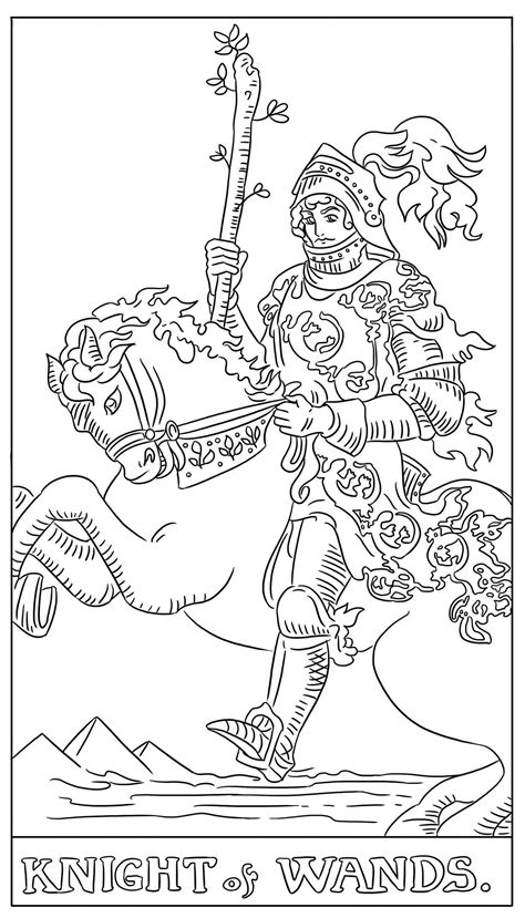 Tarot Coloring Cards Coloring Pages