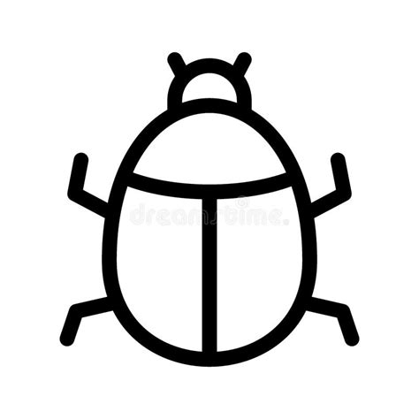 Bug Icon Vector Symbol Design Illustration Stock Vector Illustration