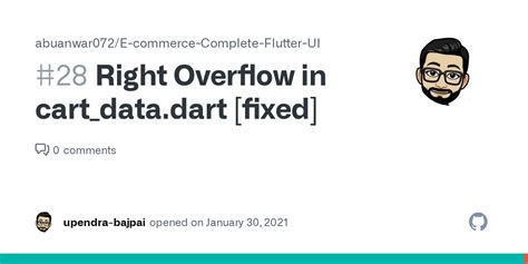 right overflow in cart data dart [fixed] · issue 28 · abuanwar072 e commerce complete flutter