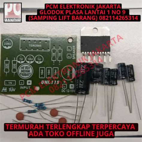 Jual Pcb Plus Komponen Kit Ampli Buat Praktek Elektro Smp 12v Tda2005 Jakarta Barat Pcm