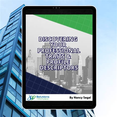 Professional Traits And Profile Descriptors Worksheet Solutions For The