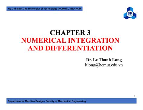 Chapter 3 Numerical Integration And Differentiation Chapter 3