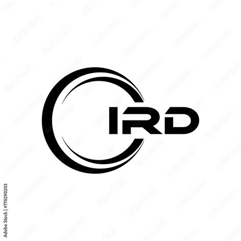 Ird Letter Logo Design With White Background In Illustrator Cube Logo Vector Logo Modern