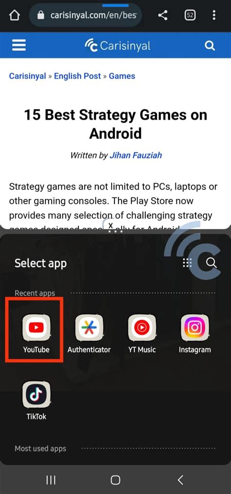Cara Mengaktifkan Fitur Split Screen Di Hp Samsung