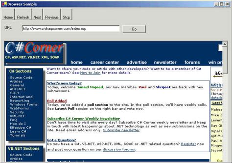 Web Browser In C And Vbnet