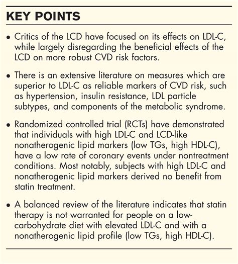 Statin Therapy Is Not Warranted For A Person With High Ldl C Current Opinion In