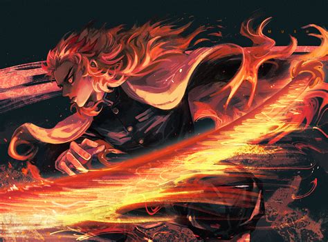 Rengoku Kyoujurou Kimetsu No Yaiba Drawn By Mush Mush Danbooru
