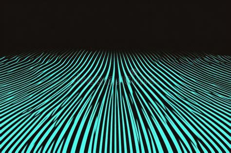 Flowing Lines Create Dynamic Visual Effect With Digital Art Theme Stock Illustration