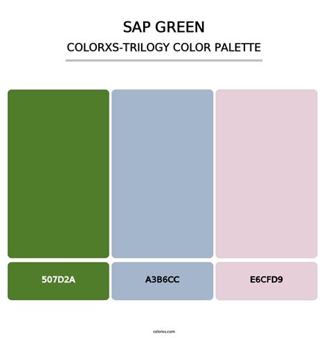 Sap Green Color Palettes Colorxs Com