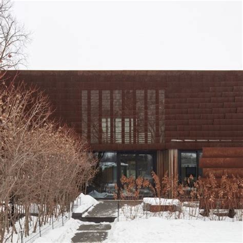 5468796 Architecture Wraps Winnipeg House In Weathering Steel Veil