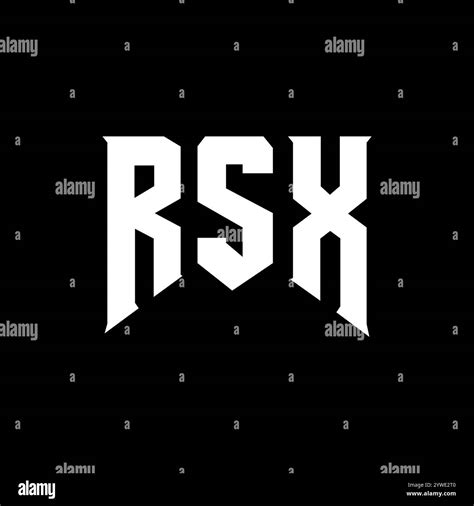 Rsx Letter Logo Design For Technology Company Rsx Logo Design Black