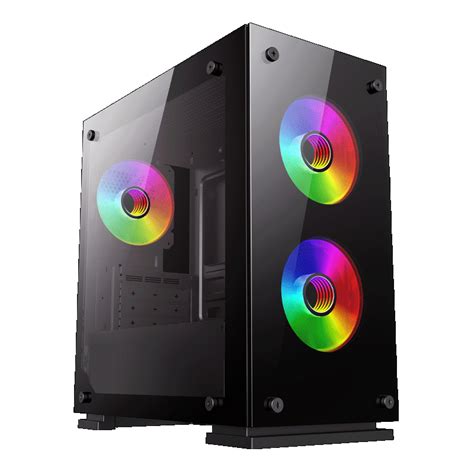 Micro Atx Pc Case Gamemax Computer Case Power Supply Cooling Parts Keyboard Mouse