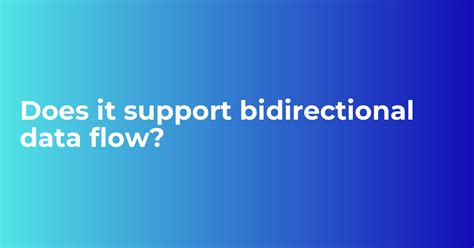 Does It Support Bidirectional Data Flow Eshopsync