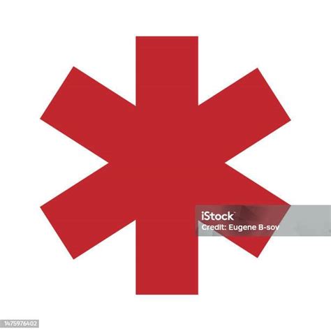 생명의 의료 기호 별입니다 병원 구급차 스타 글리프 스타일 픽토그램 구급차에 대한 스톡 벡터 아트 및 기타 이미지 구급차