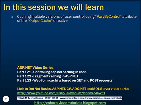 Sql Server Net And C Video Tutorial Part 124 Caching Multiple