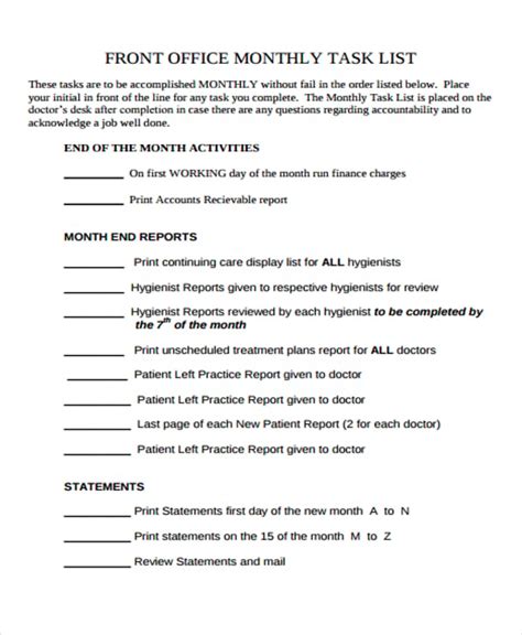 20 Free Task List Templates