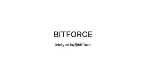 Bitforce Teletype