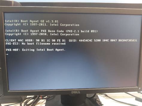 ‎intel Boot Agent And Mac Addr Check At Start Up Dell Technologies