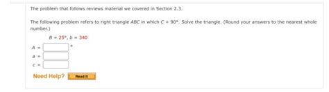 Solved The Problem That Follows Reviews Material We Covered
