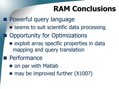 Ppt 010604 Ram A Multi Dimensional Array Dbms Powerpoint