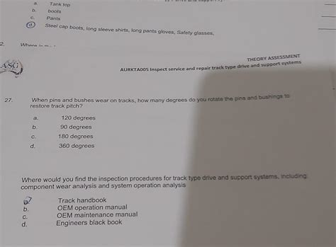 Solved When Pinis And Bushes Wear On Trackshow Many Degrees