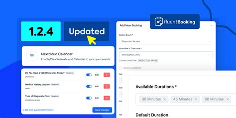Fluentbooking Introduces Nextcloud Integration Booking Redirects And Custom Fields Ahoidev