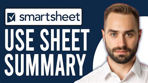 How To Use Sheet Summary In Smartsheet Define Your Work With Sheet Summary Youtube