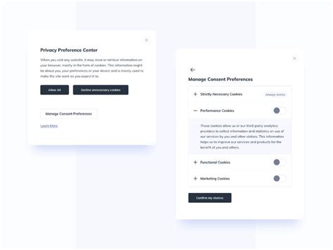Cookie Preferences Modal Ui Design Ui Design Web Design Logo Design Creative