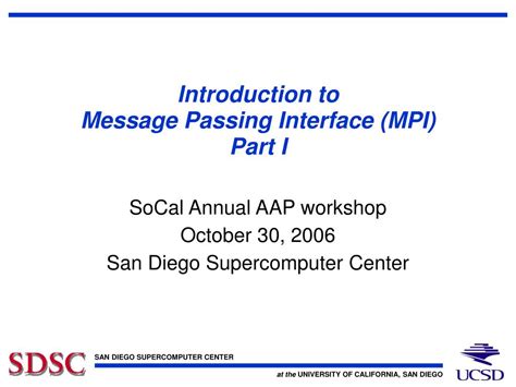 Ppt Introduction To Message Passing Interface Mpi Part I Powerpoint Presentation Id4360423