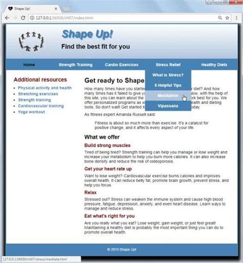 Html Css Shape Up Basically Make The Home Page