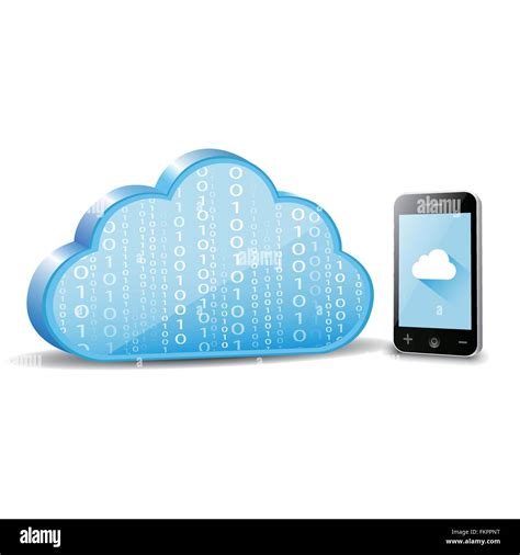 Smartphone Cloud Computing Stock Vector Image Art Alamy