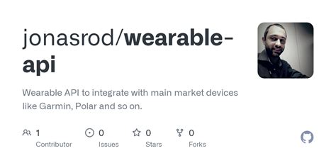 Github Jonasrodwearable Api Wearable Api To Integrate With Main Market Devices Like Garmin