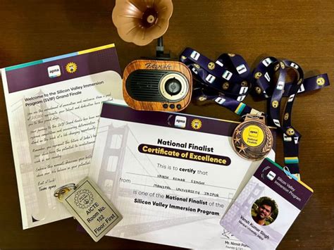 Nationalfinalist Top20 Siliconvalleyimmersion Aicte Apna Innovation Growth Grateful