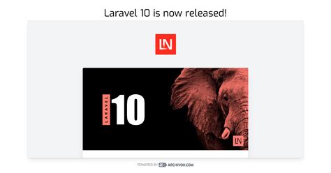 Laravel 10 Is Now Released