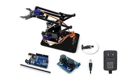 Kit Brazo Robotico Arduino Servos Shield Mando Control Demosspro